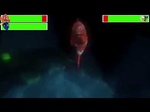 Marlin & Dory vs. Anglerfish with healthbars (Edited By @GabrielD2002)