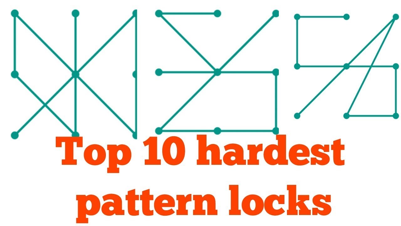 Top 10 hardest unlock patterns|Hard unlock patterns|Strengthen your ...