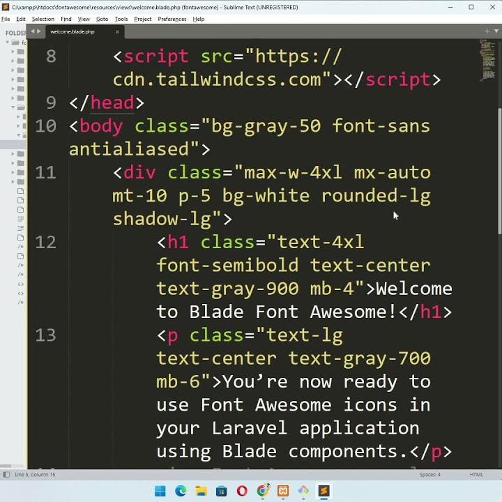 Laravel 12 - How To Integrate Blade Font Awesome in Laravel #shorts #shortvideo @CodeShotcut ...