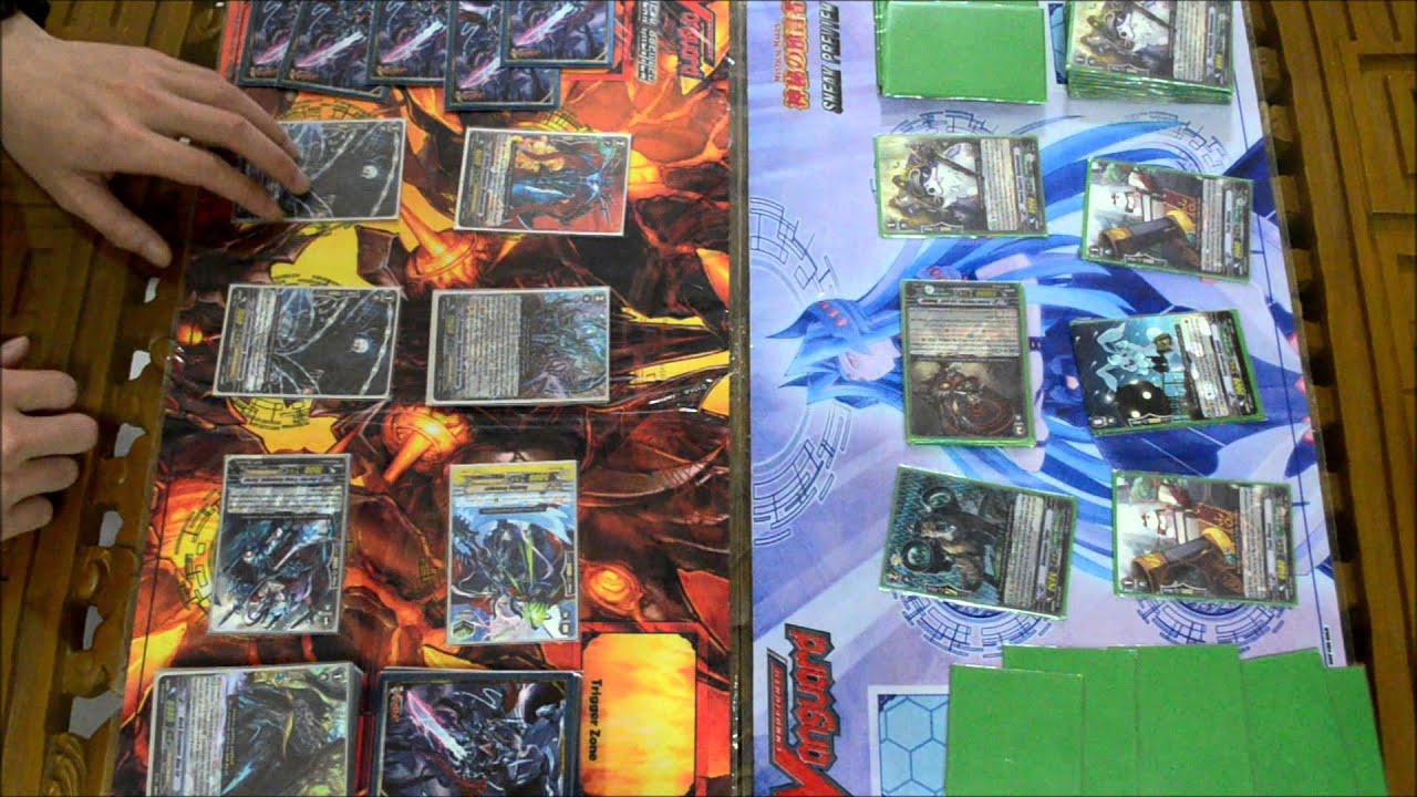 Cardfight! Vanguard Match: Raging Form Dragon Vs Leo-pald Reverse - YouTube