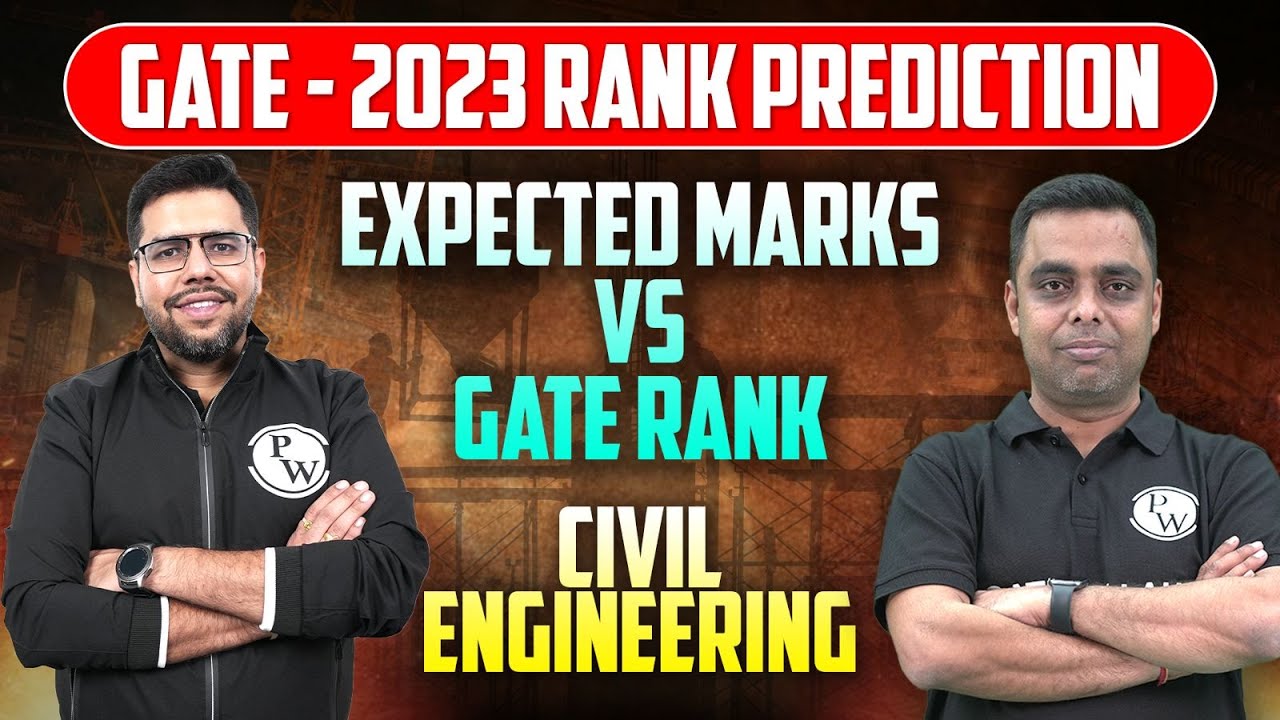 GATE - 2023 RANK PREDICTION | Expected Marks vs GATE Rank | Civil ...