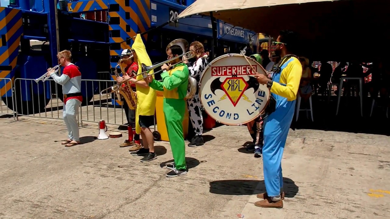 SUPERHERO Second Line Band - YouTube