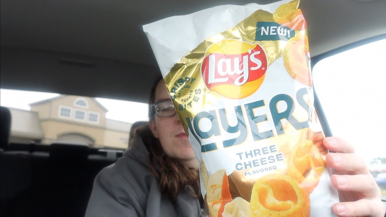 New Lays Layers three cheese potato chips - YouTube