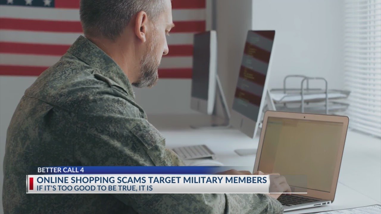 Online shopping scams are targeting military members - YouTube
