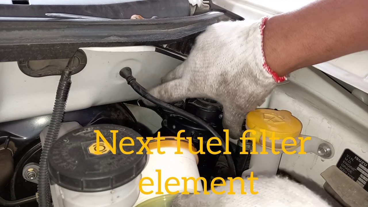 (Vlog#8)fuel filter replacement Isuzu D'max 2020model - YouTube