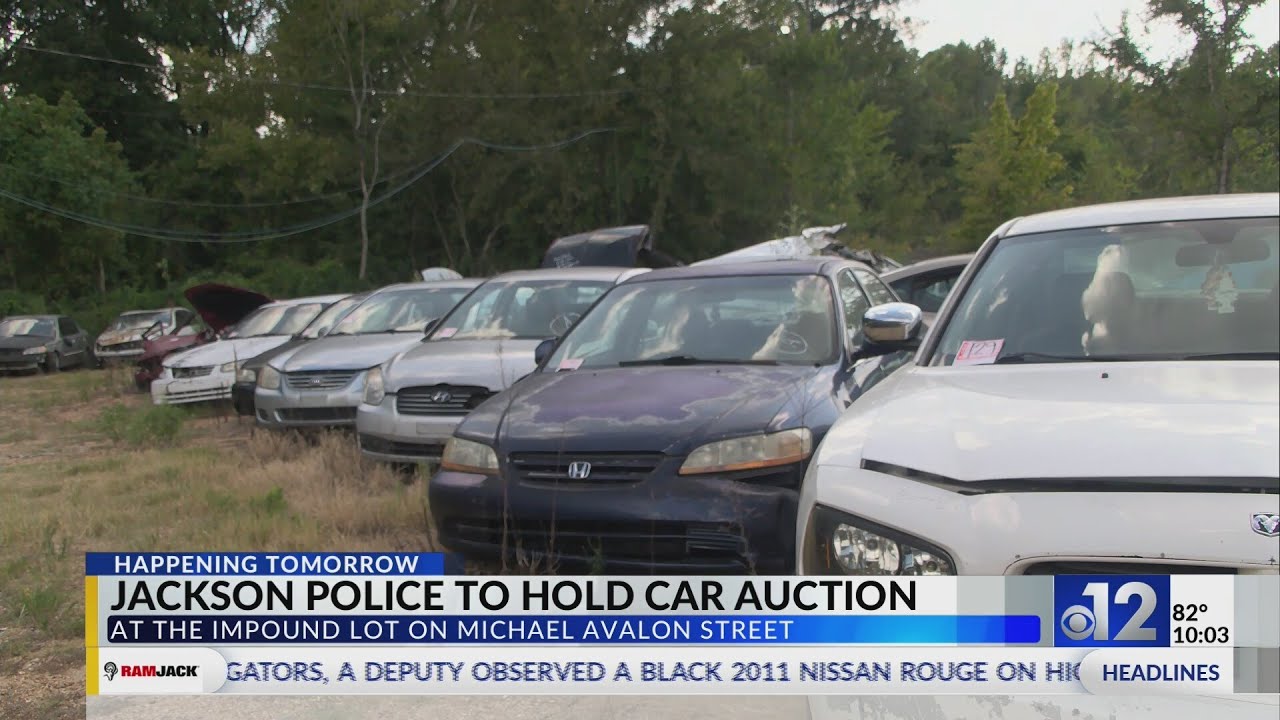 Jackson police to hold car auction on Saturday - YouTube