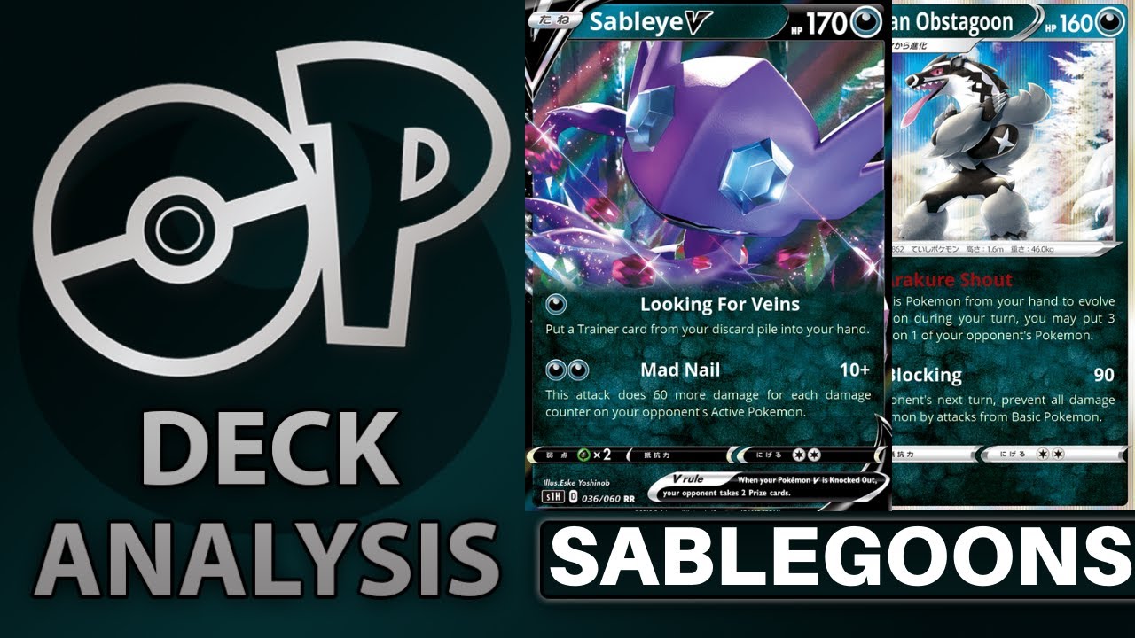 Sableye Obstagoon Sword&Shield Deck Analysis! (Pokemon TCG) - YouTube