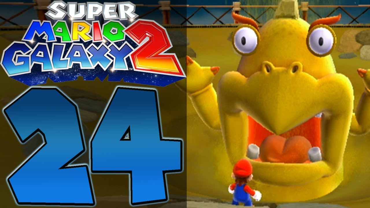 Super Mario Galaxy 2 [Part 24] Sandy Squizzard Battle! - YouTube