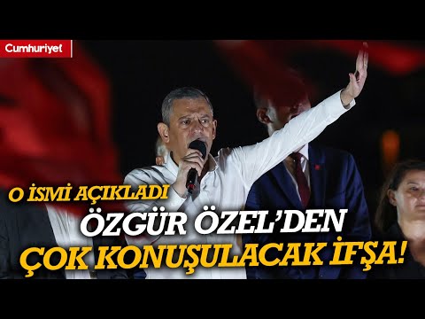 Yılmaz Tunç'a 'guguk kuşu' dedi yetmedi o ismi ifşaladı!' Özgür Özel'den çok konuşulacak ifşa