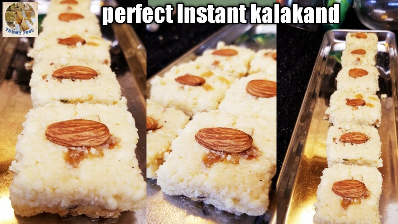Instant kalakand recepie | easy Indian sweet kalakand - YouTube