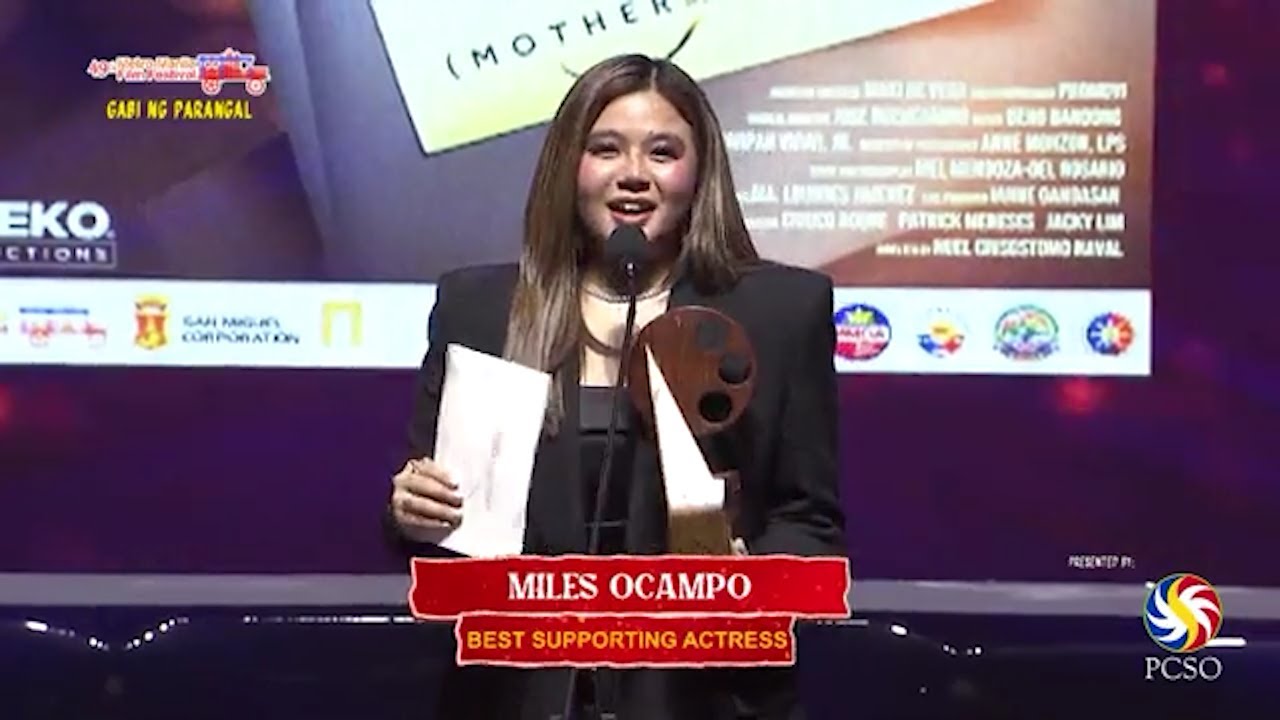 Miles Ocampo, waging Best Supporting Actress sa 2023 MMFF Gabi ng ...
