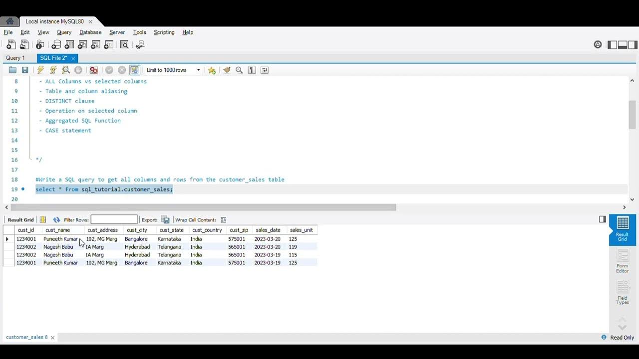 03- SQL FROM & SELECT Clause | Learn SQL | SQL Hands On | Data ...