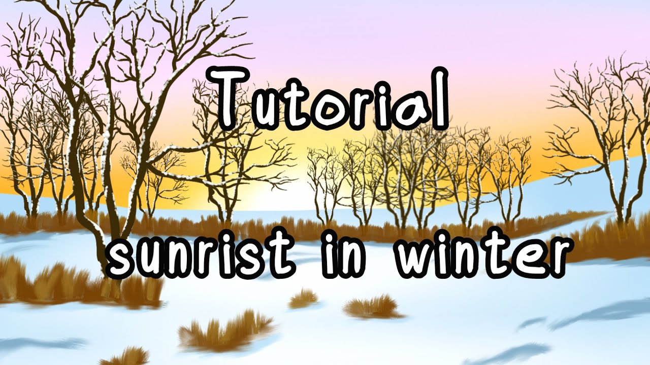 【ibisPaint】How To Draw sunrist in winter - YouTube