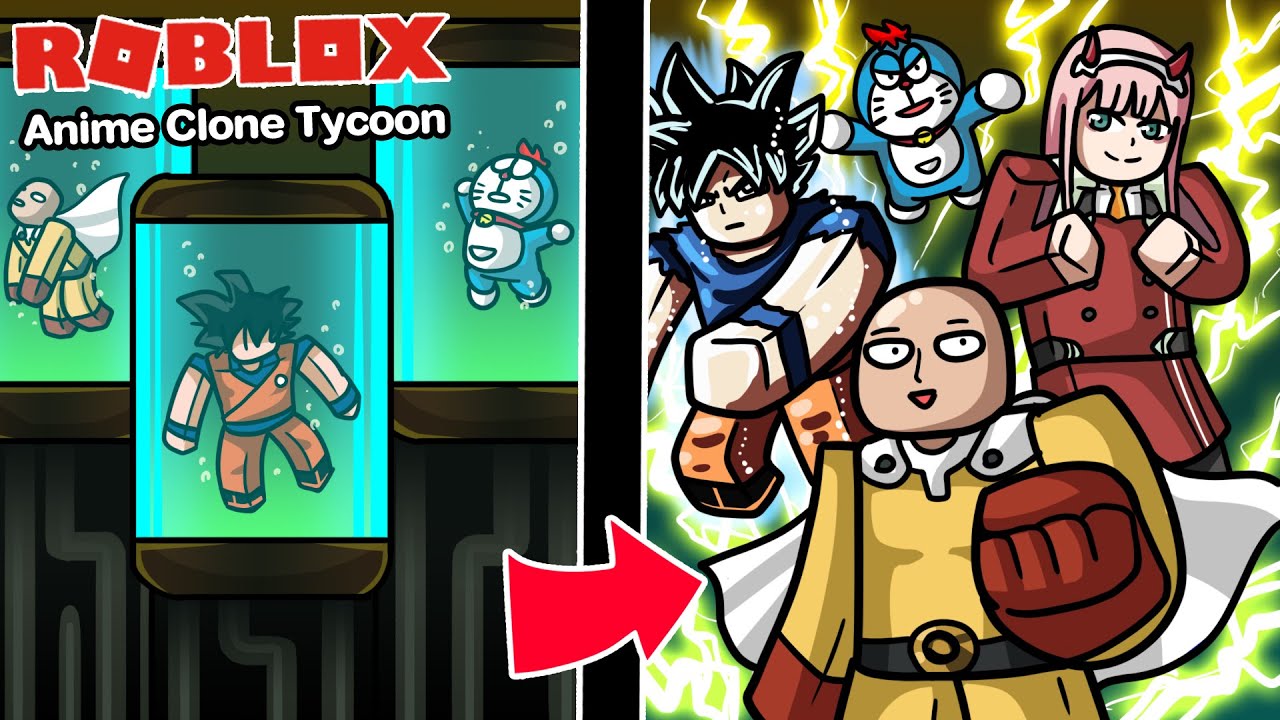 Roblox : Anime Clone Tycoon สงคราม ของหล่ากองทัพโคลนอนิเมะ !!! - YouTube