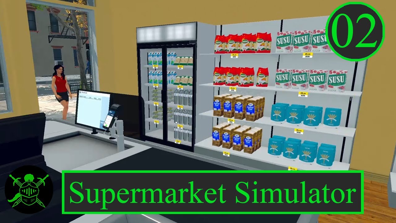 Back to work at the supermarket [Super Market Sim 02] - YouTube
