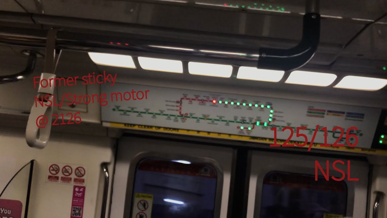 Former NSL perm - Set 125/126 on North South Line (Joyride) - YouTube