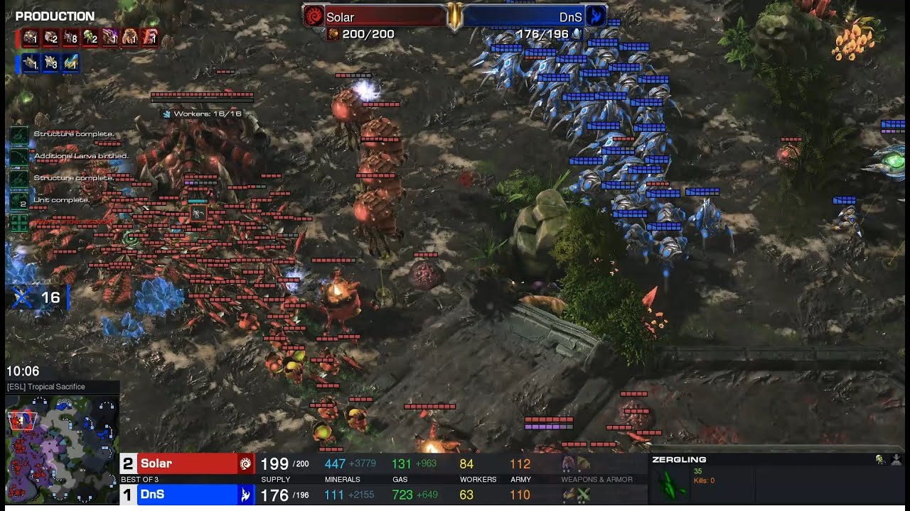 Starcraft II DreamHack Masters 2022 Valencia Jul1 DnS(P) v Solar(Z ...