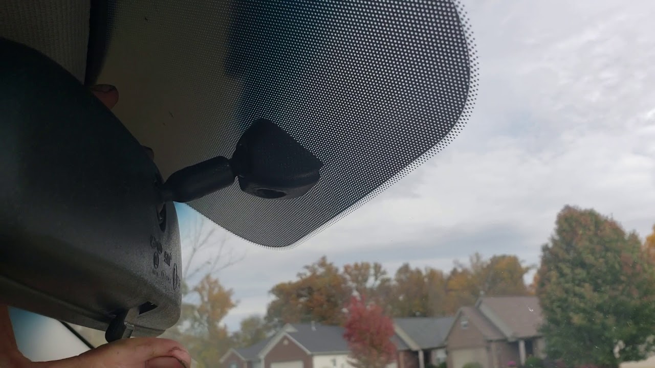 How to remove the rear view mirror on a 2013 kia sould - YouTube