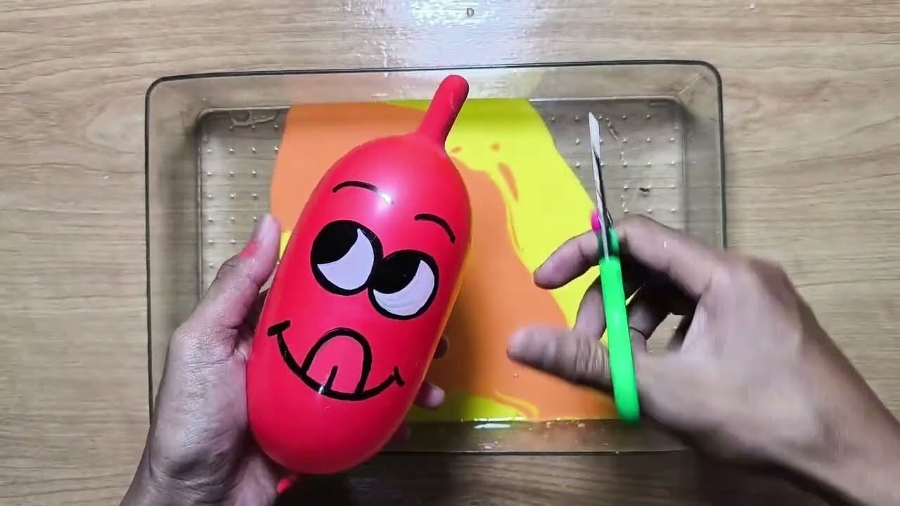 How to Make a Slime on Balloon – DIY Slime Tutorial with Fun Glitter ...