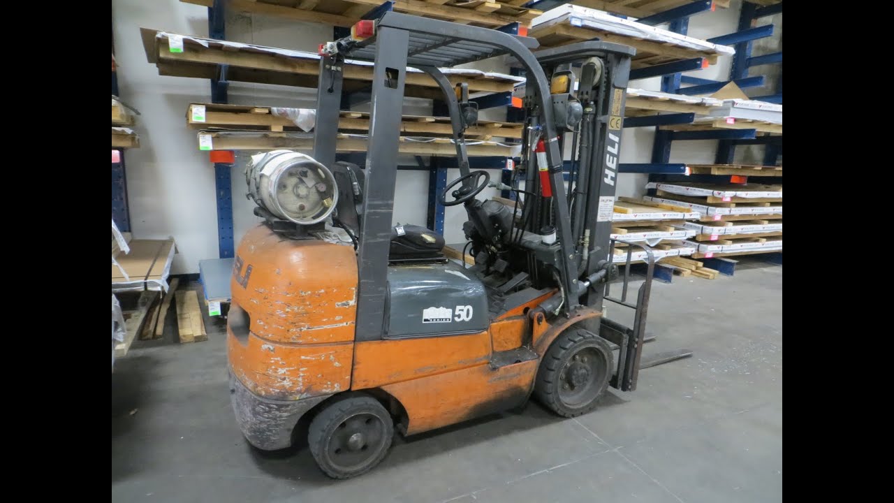 Heli H2000 Series 50 (FG50) 4200 LB Capacity Forklift, Propane Engine ...