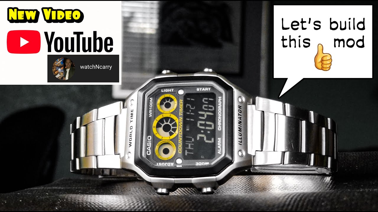 Casio World Time Mod. Royale swap Part 1 of 12 - YouTube
