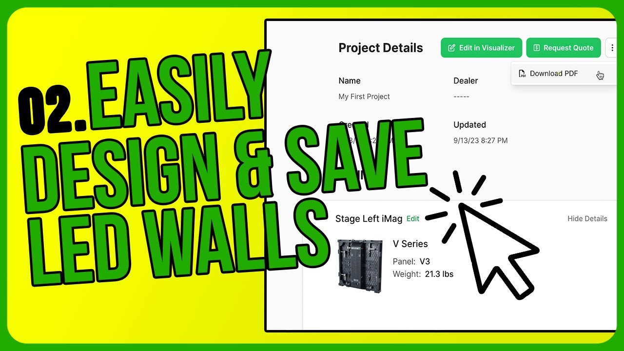 LED Wall Design with The Project Visualizer | 02 User Access - YouTube