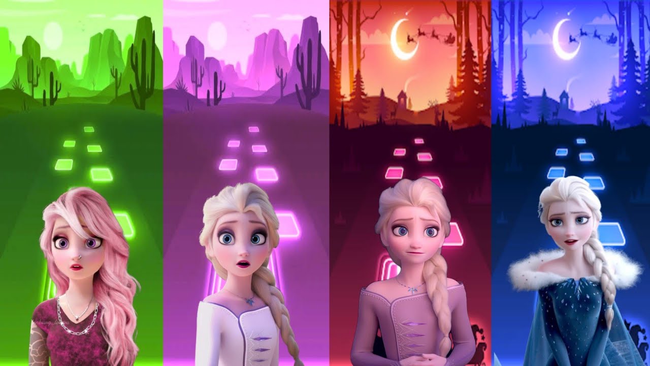 Into the unknown, How far I'll go, Elsa Let it go, Frozen, Frozen2 ...