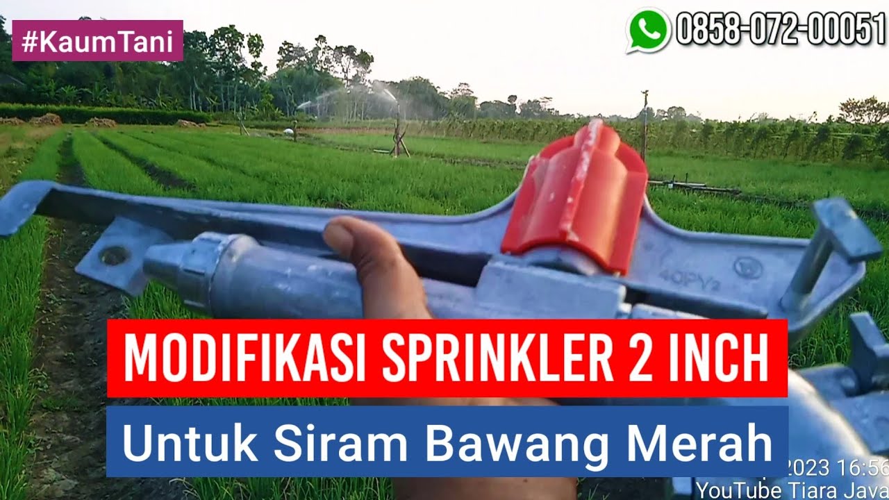 MODIFIKASI SPRINKLER 2 INCH UNTUK SIRAM BAWANG MERAH KETIKA ANGIN ...