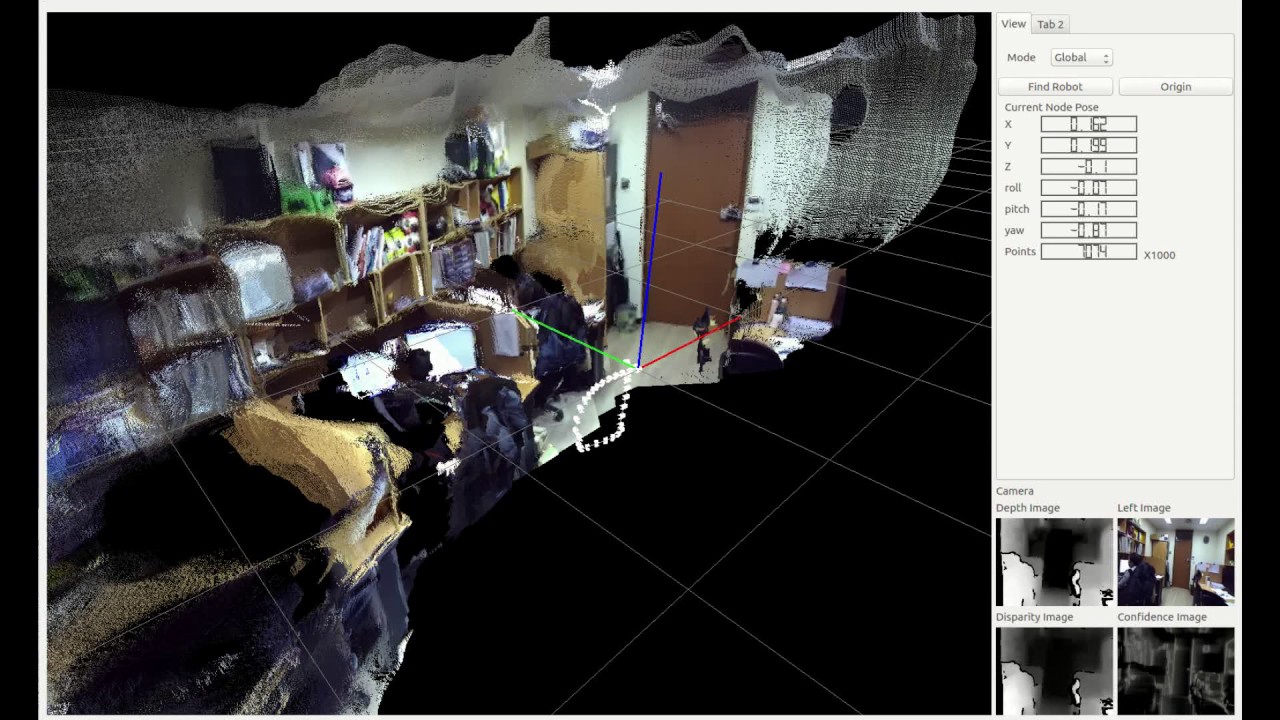 ICP 3D mapping result using ZED camera - YouTube
