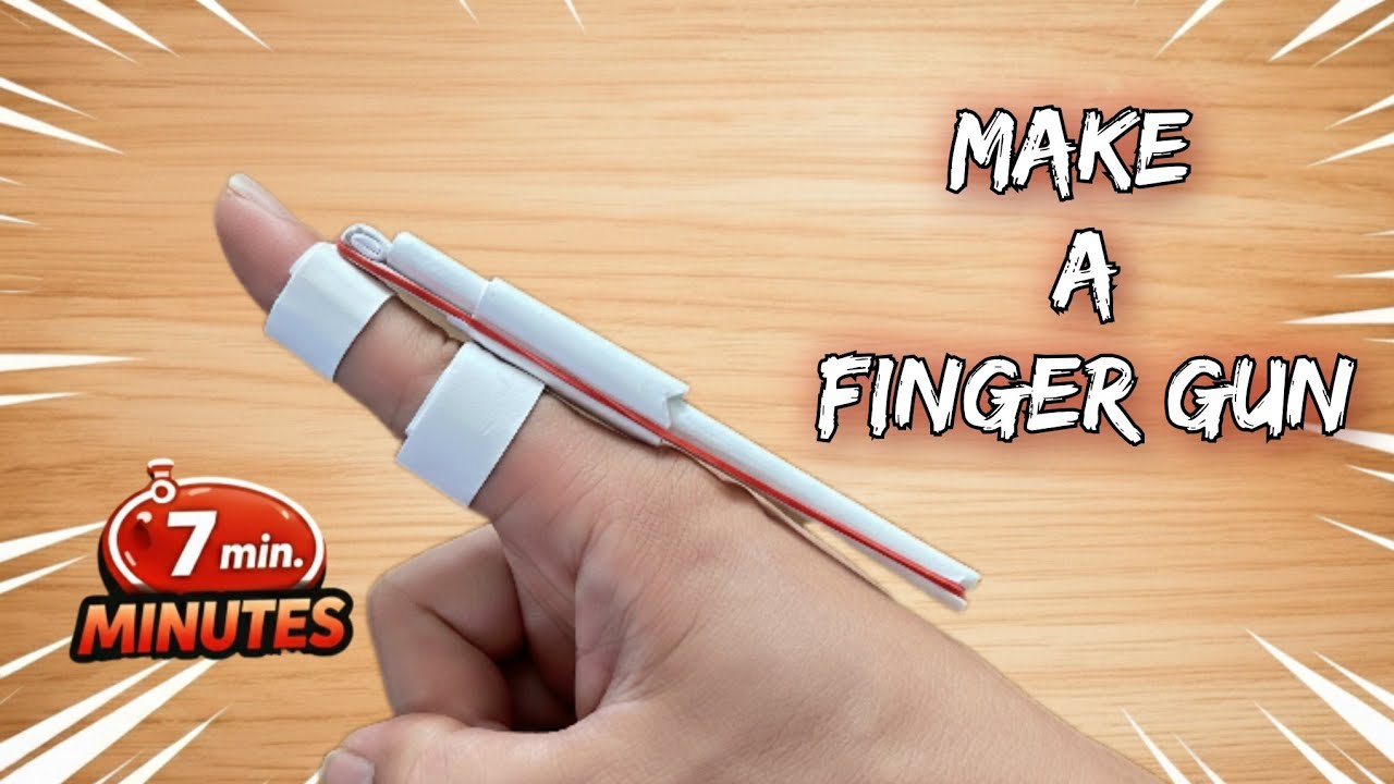 Homemade Paper Finger Gun | Step by Step Tutorial (2026) how to make a ...