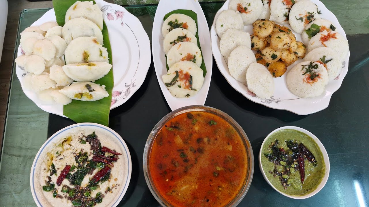 Four Type Idli |Rava idli|Stuffed Idli |Soft and Spongy Mini Idli ...