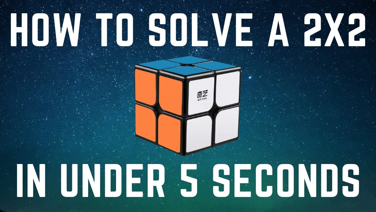 How to solve a 2x2 in under 5 seconds - YouTube