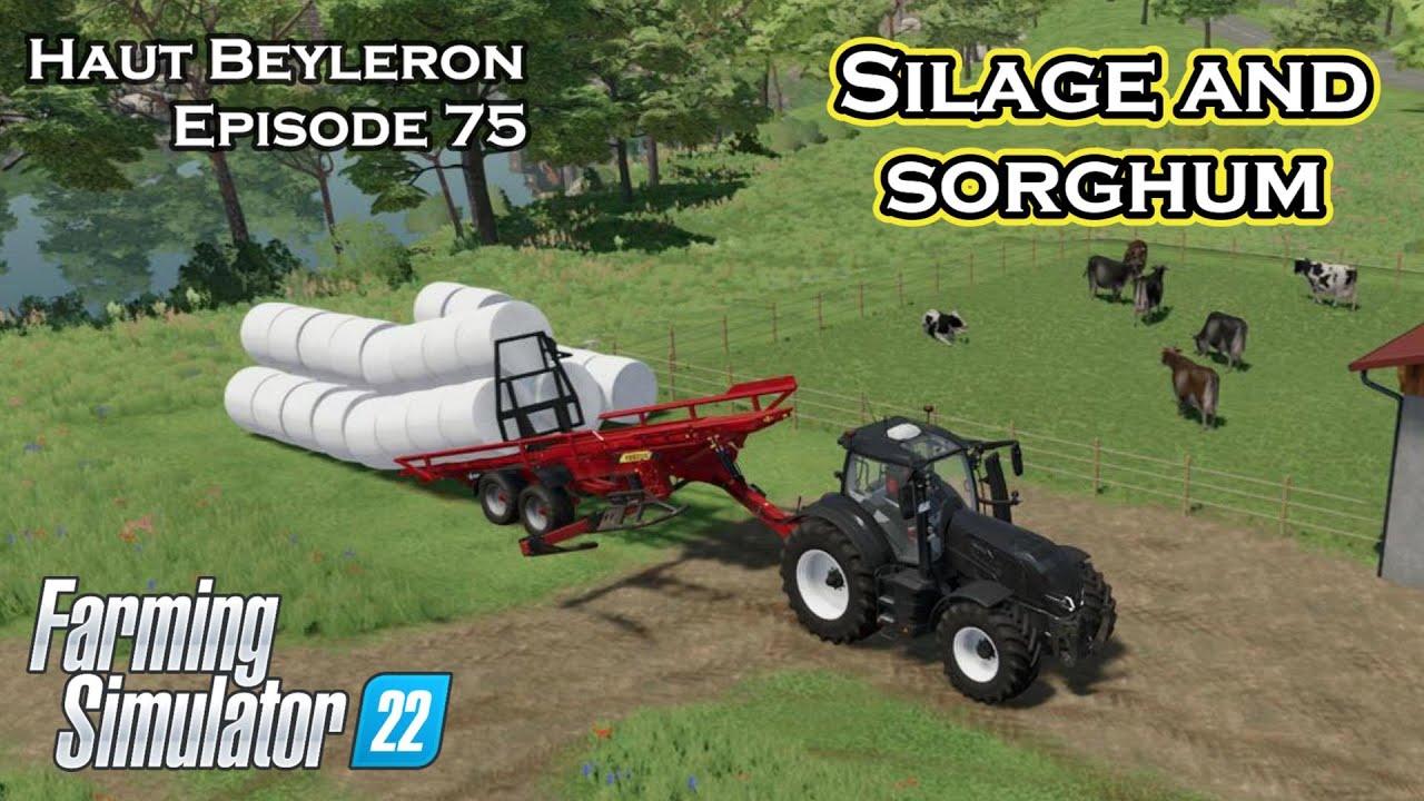 MAKING SILAGE AND HARVESTING OUR SORGHUM - FS22 - Haut Beyleron - Let's ...
