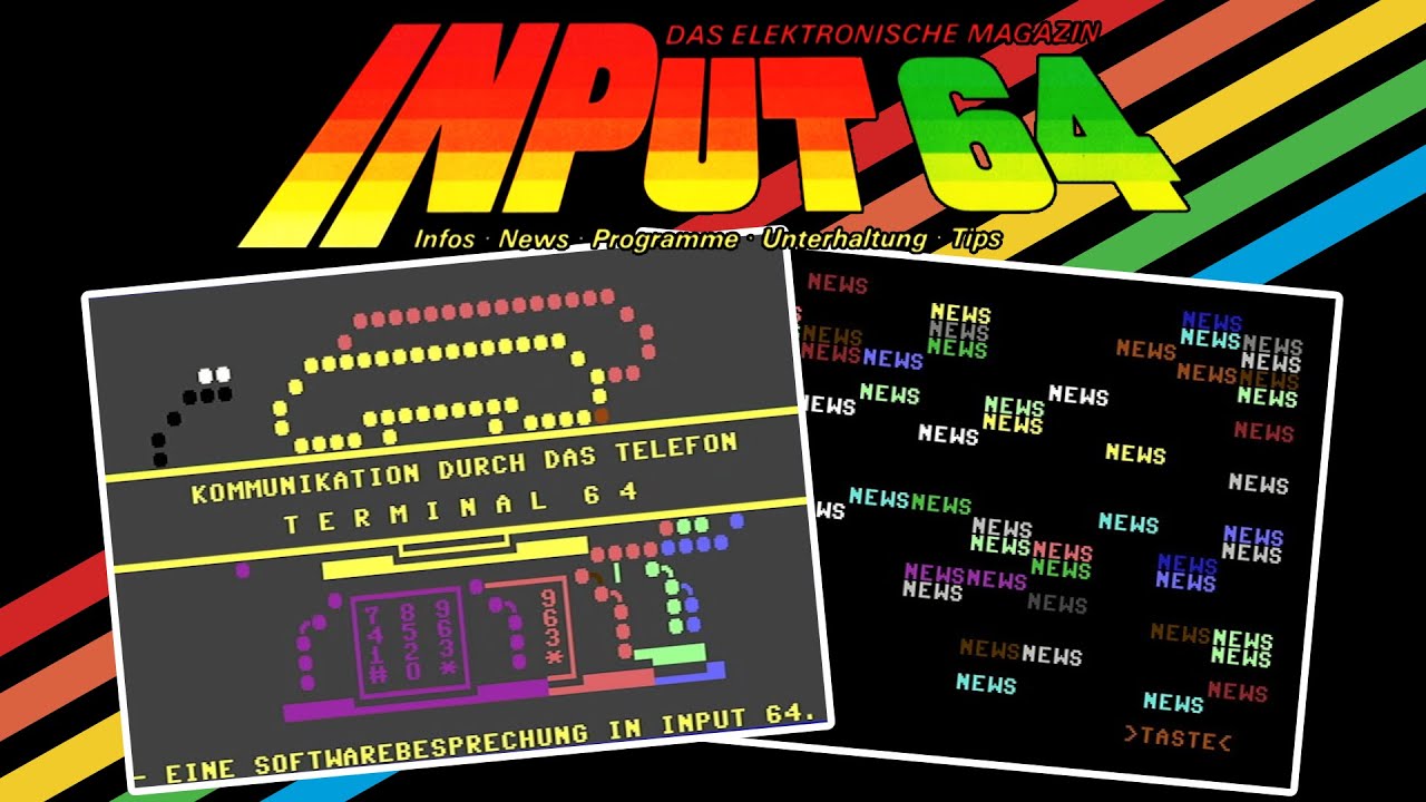 "Terminal 64" Software und das Buch "Die Hacker" - INPUT64 4/85 - YouTube