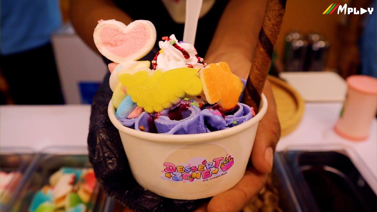 Super Cold Ice Plate Icecream Making / ကိုယ့်စိတ်ကြိုက် ဖန်တီးလို့ရမယ့ ...