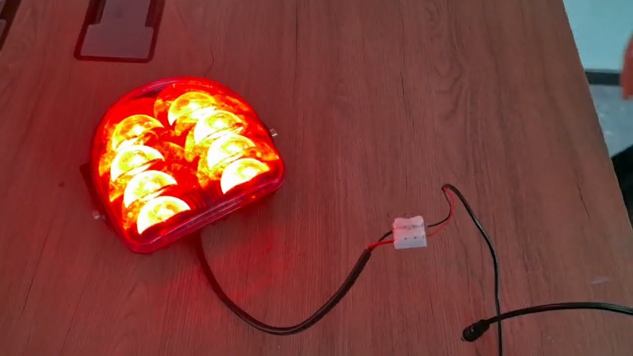 Forklift Red Arc Safety Warning Light DC12-110V 8 bulbs (I.D133) - YouTube