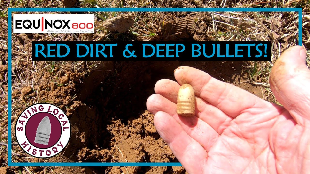 Minelab Equinox 800 - Red Dirt & Deep Bullets - YouTube