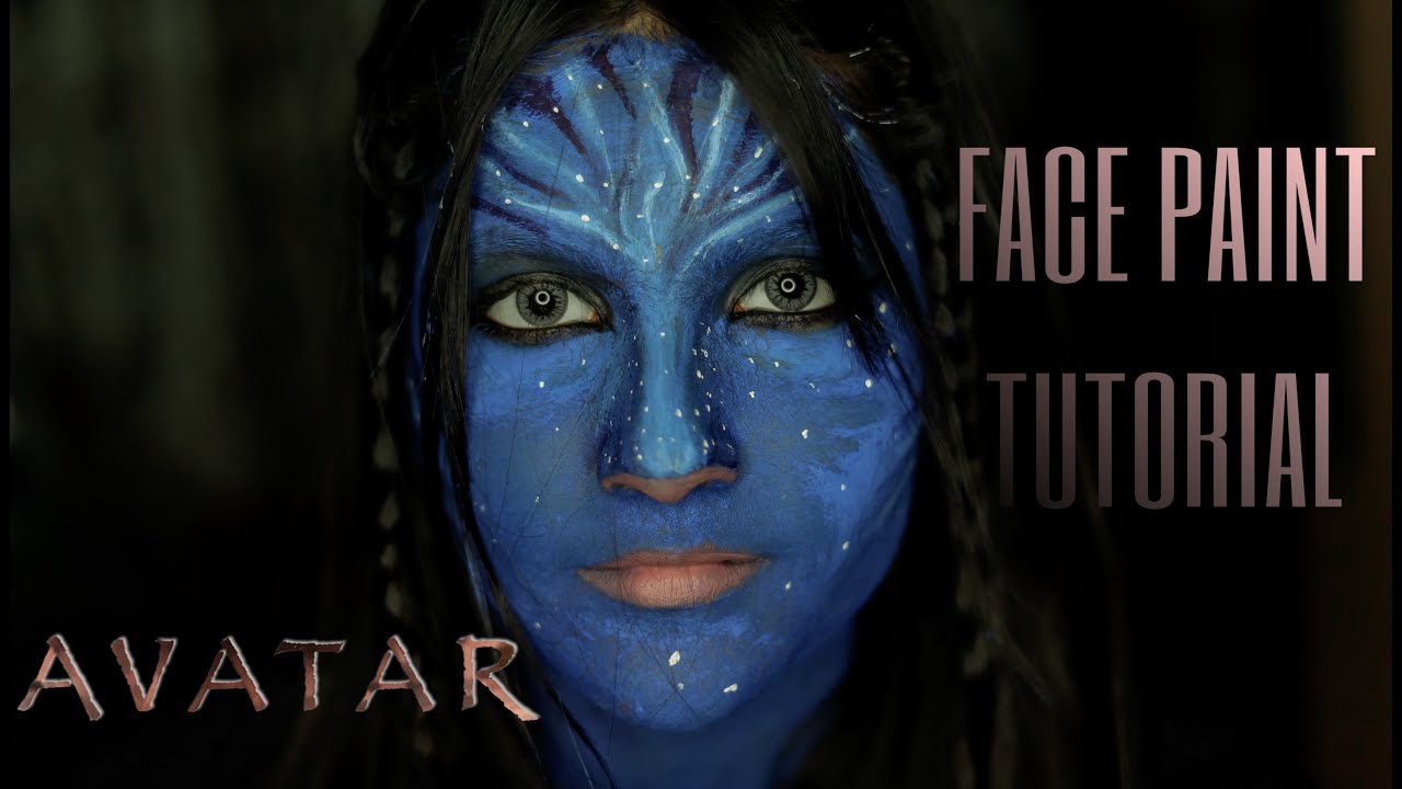 AVATAR MAKEUP TUTORIAL (WITHOUT FACE PAINT / ONLY WATER COLOUR) - YouTube