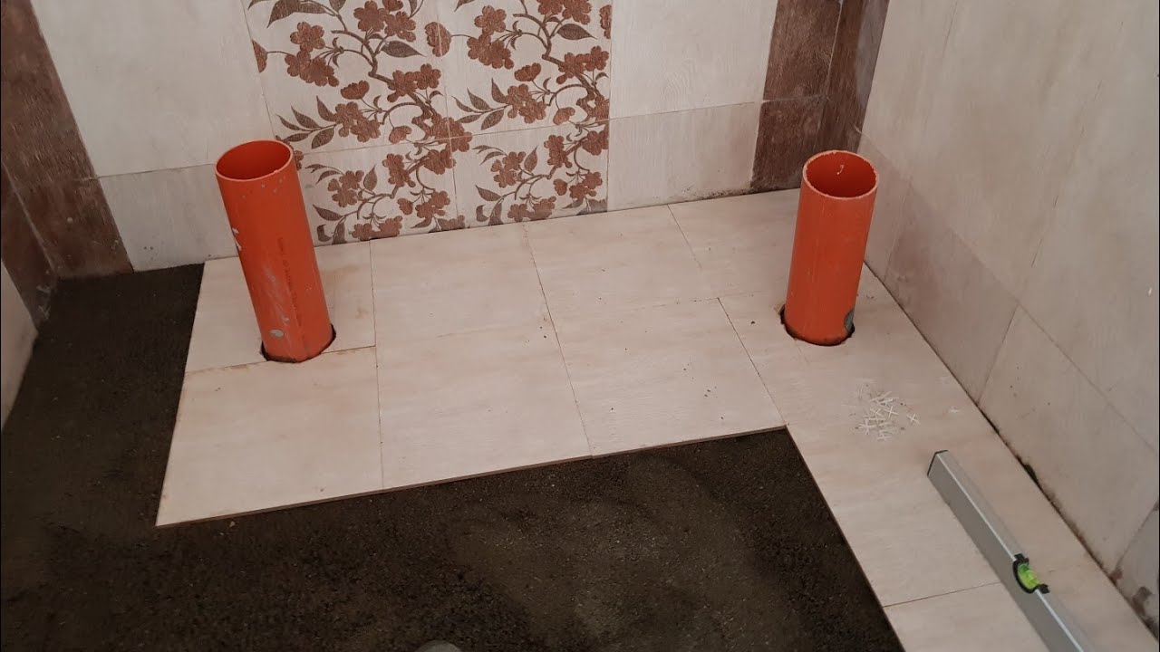 Bathroom Floor Tiles Fitting, Installation by Expert Civil Engineers ...