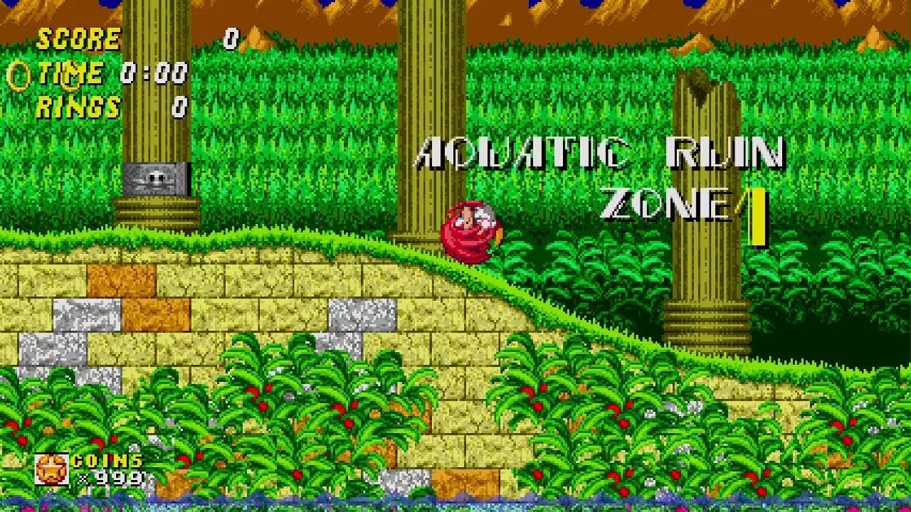 Sonic Origins Knuckles Aquatic Ruin 1 Speedrun (18.98) IGT - YouTube