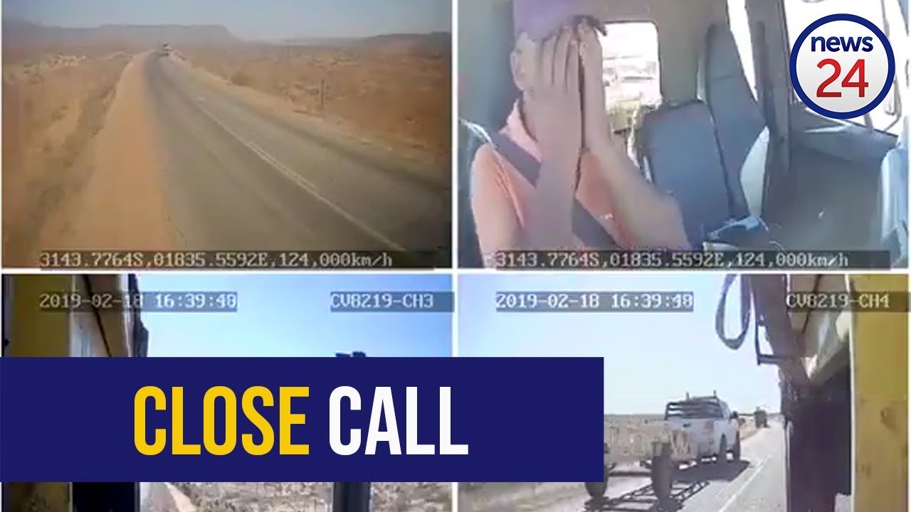 WATCH: Dashcam captures truck driver's close call - YouTube