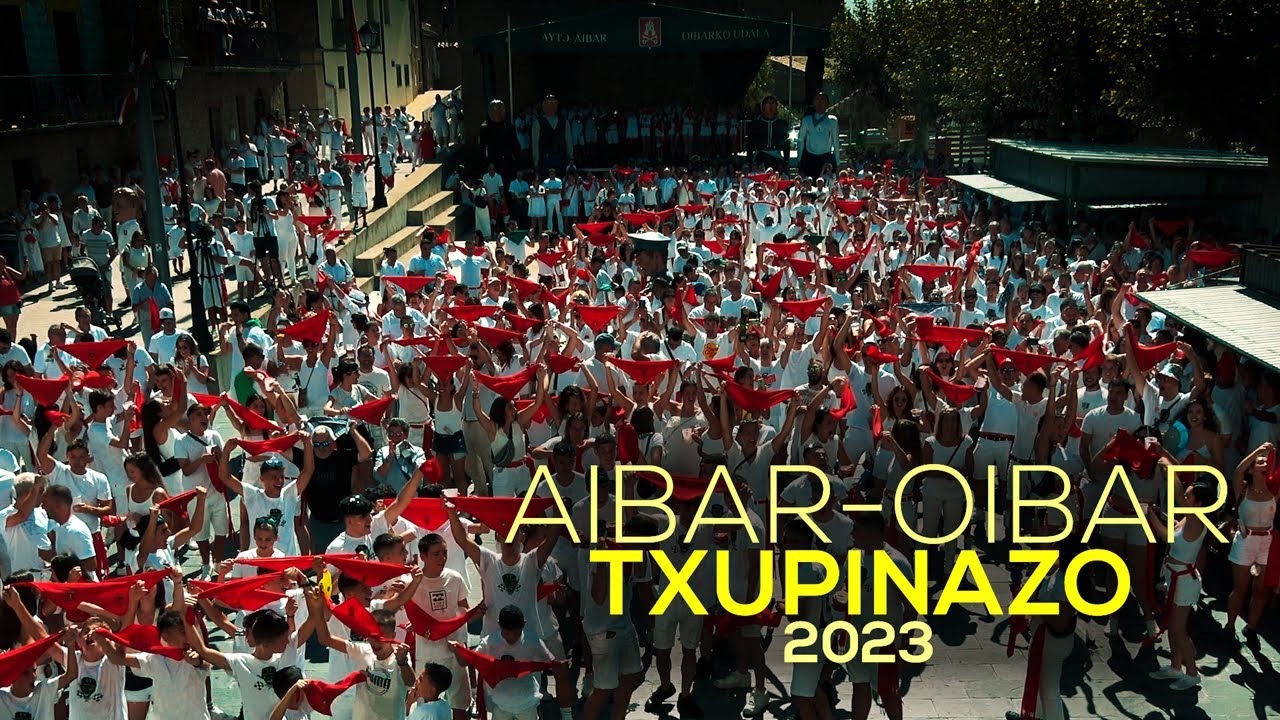 Txupinazo fiestas Aibar-Oibar 2023 - YouTube