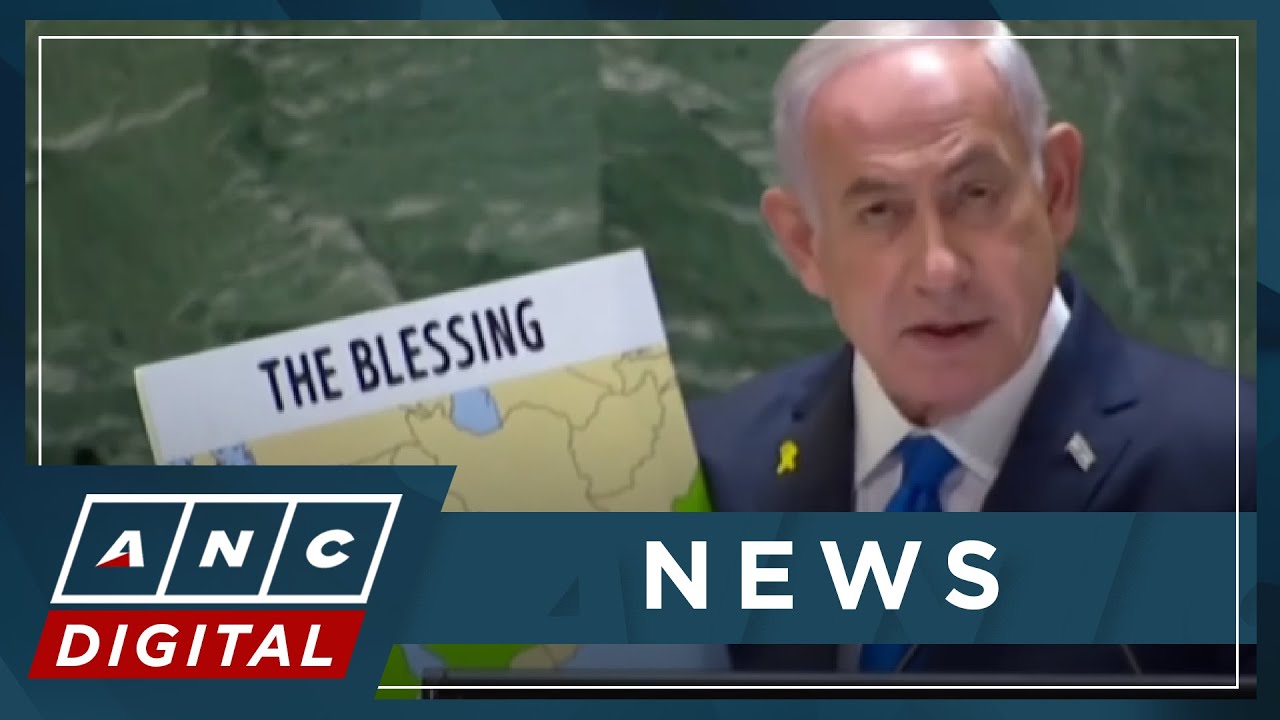 Netanyahu uses maps to show 'blessing' and 'curse' of Middle East | ANC ...