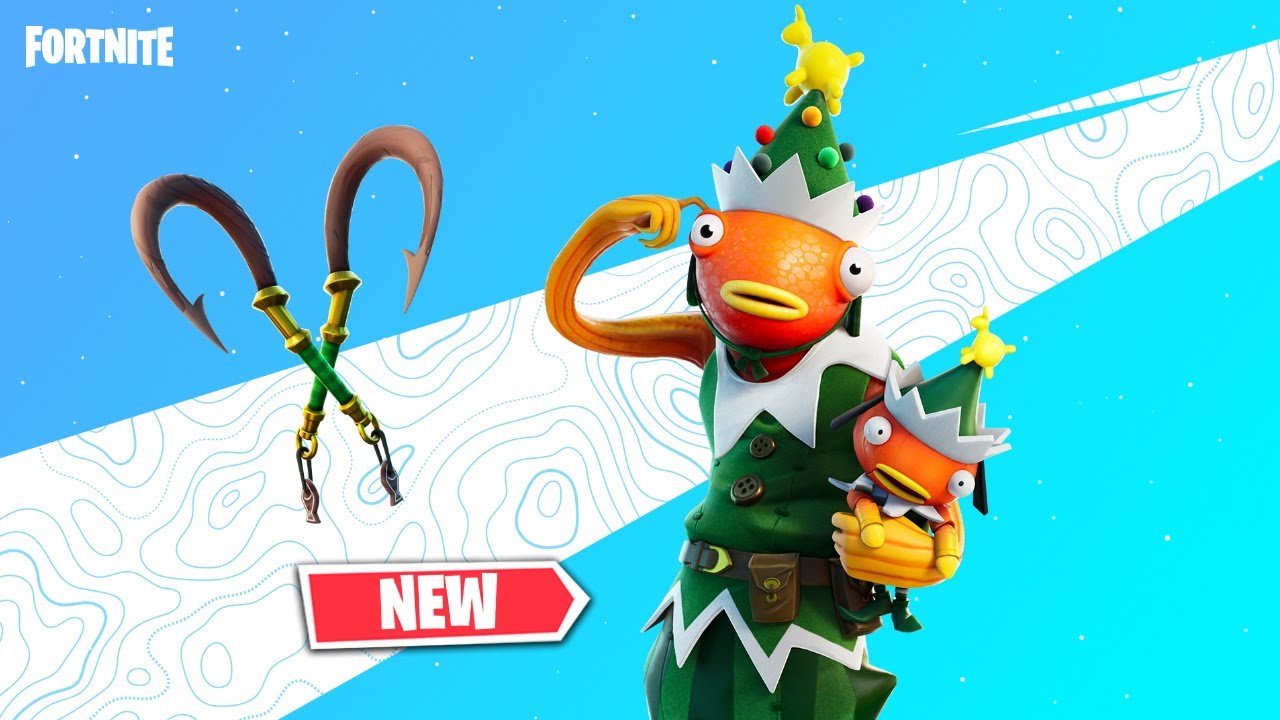 *NEW* FA-LA-LA-LA-FISHSTICK SKIN GAMEPLAY - FORTNITE ELF-FISH SET - YouTube