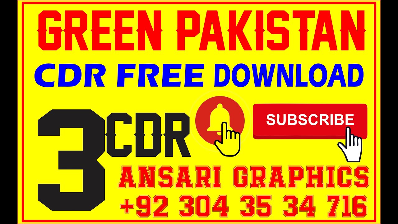 How to Make Green Pakistan Flex in Corel Draw l Cdr File l Free ...