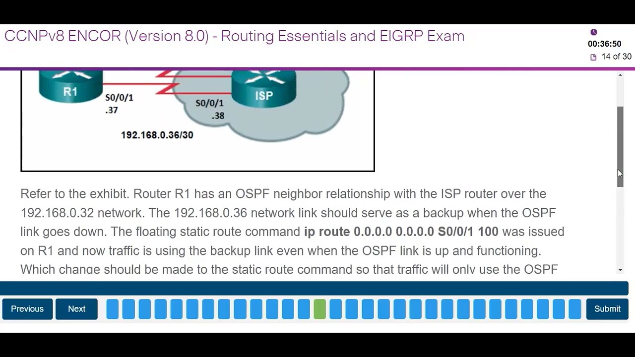 Chapters 6 -7 Routing Essentials and EIGRP Exam - YouTube
