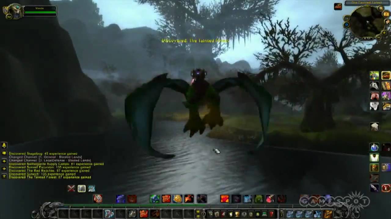 World Of Warcraft:Cataclysm Beta Blasted Lands Fly Throught - YouTube