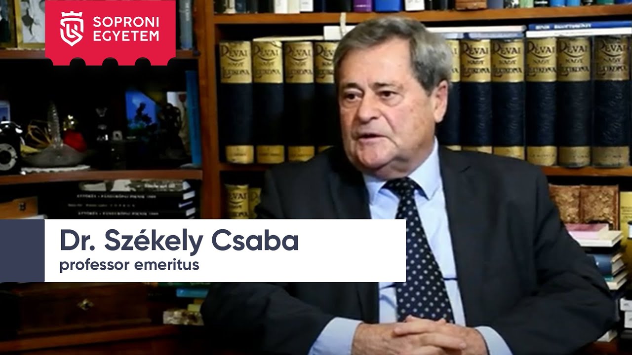 Soproni Egyetemi Almanach - 6. adás - Dr. Székely Csaba professor emeritus - YouTube