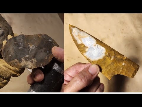 1597 - Part 7/10 - Knap Testing "Primo" Rock and Jasper Knife Knapping ...