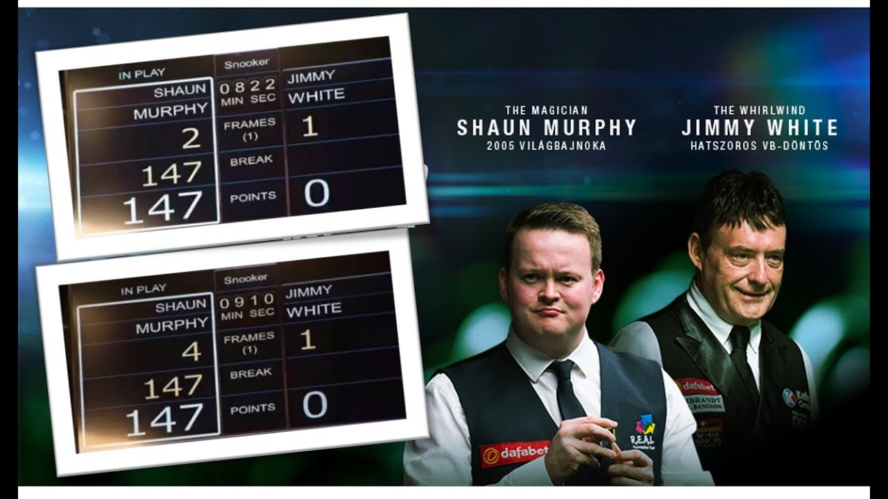 Unbelievable! Shaun Murphy Two 147 Maximum Breaks in 3 Frames - YouTube